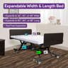 ProHeal Max-Bariatric Adjustable & Expandable Electric Hospital Bed for Home, 750lbs. Capacity ...